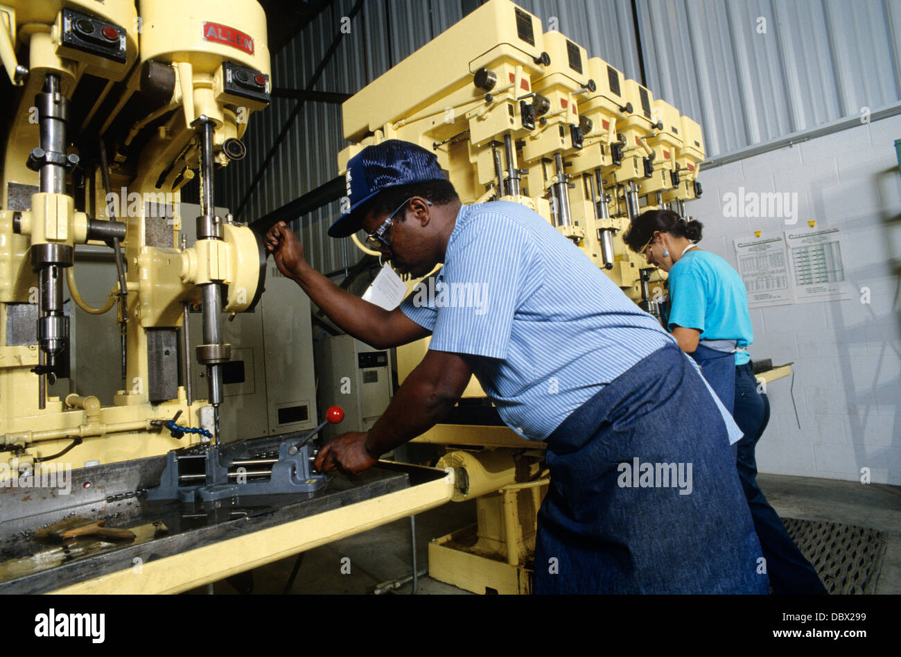 Factory operating drill press in hi-res stock photography and images ...