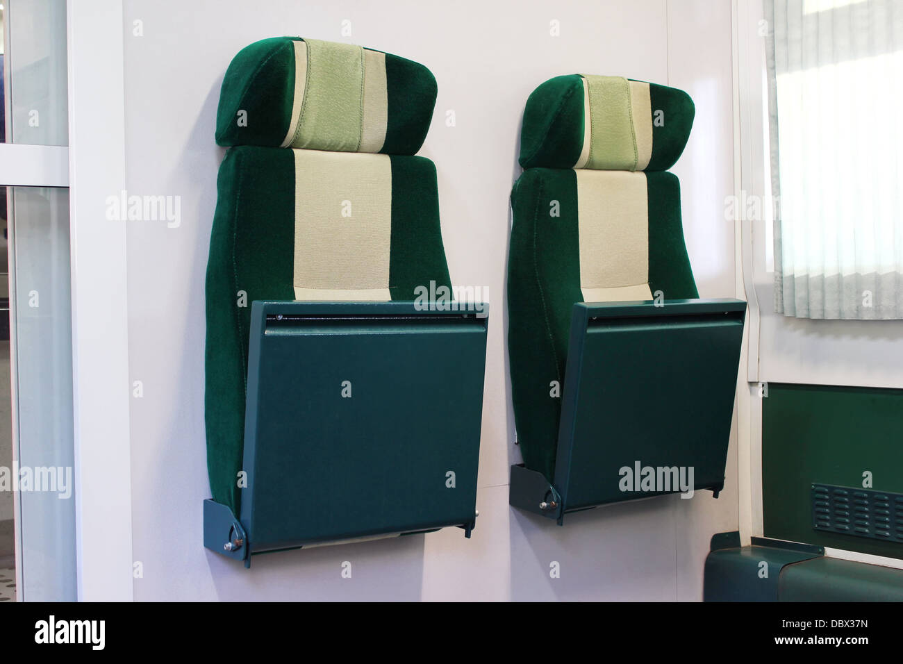 Train wagon seats hi-res stock photography and images - Alamy