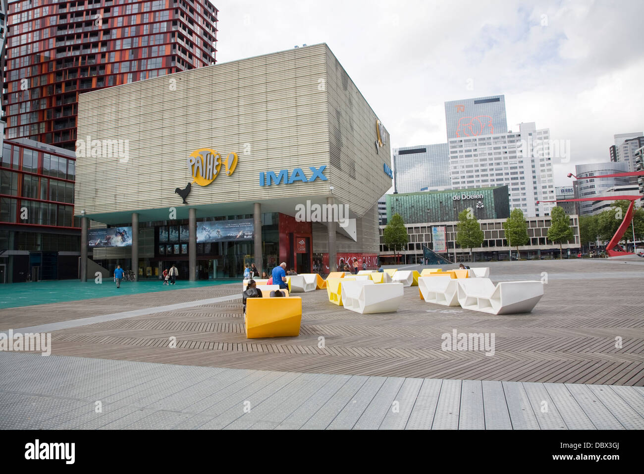iMax Pathe cinema Schouwburgplein square Rotterdam Netherlands designed ...
