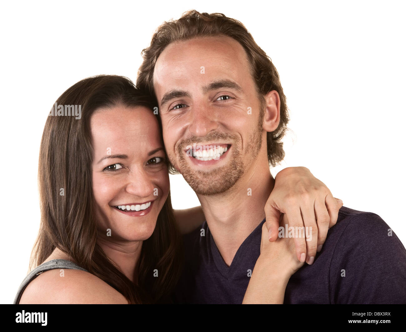 Happy Couple Close Up Stock Photo - Alamy