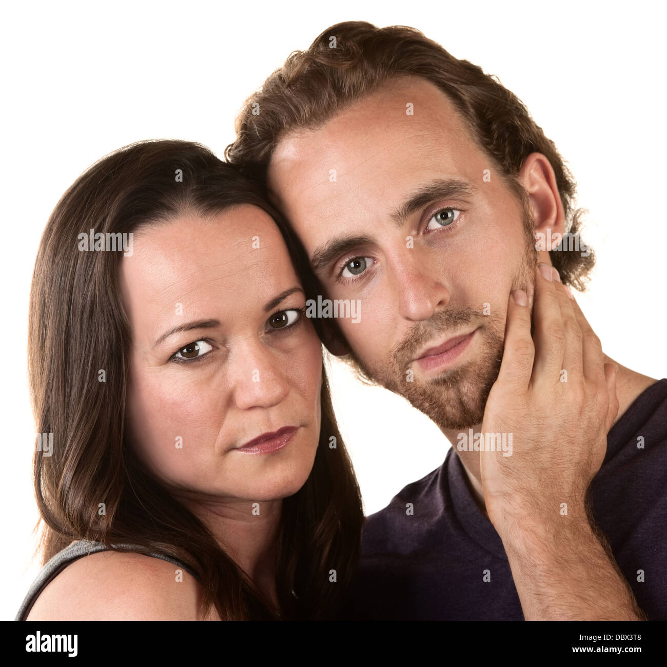 Serious Couple Close Up Stock Photo - Alamy