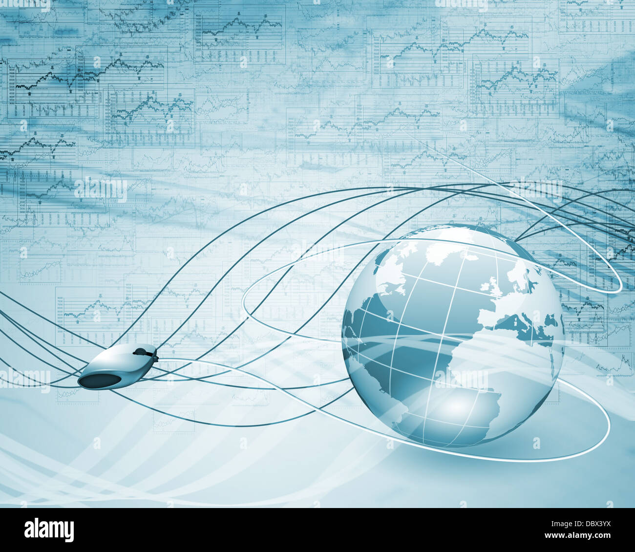 Image of light blue planet Earth Stock Photo - Alamy