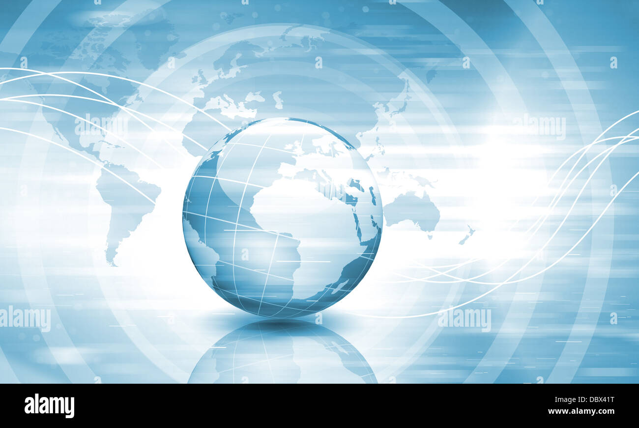 Image of light blue planet Earth Stock Photo - Alamy