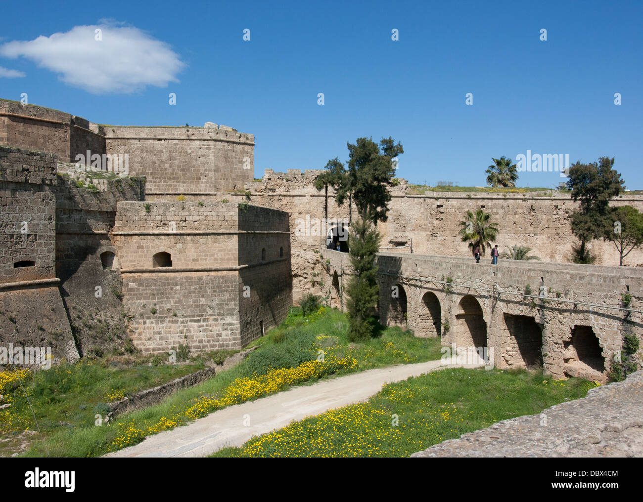 Old fortifications and bridge leading to the Land Gate (also known as ...
