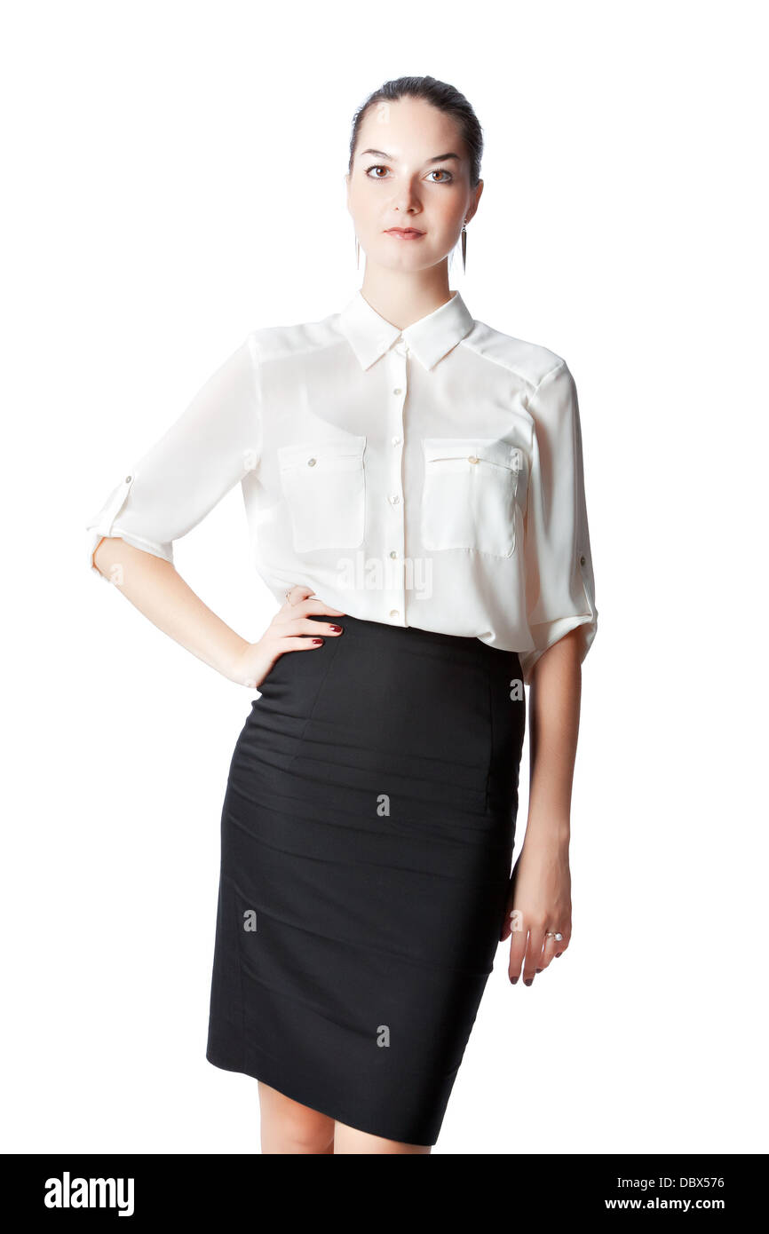 woman in business style Stock Photo - Alamy
