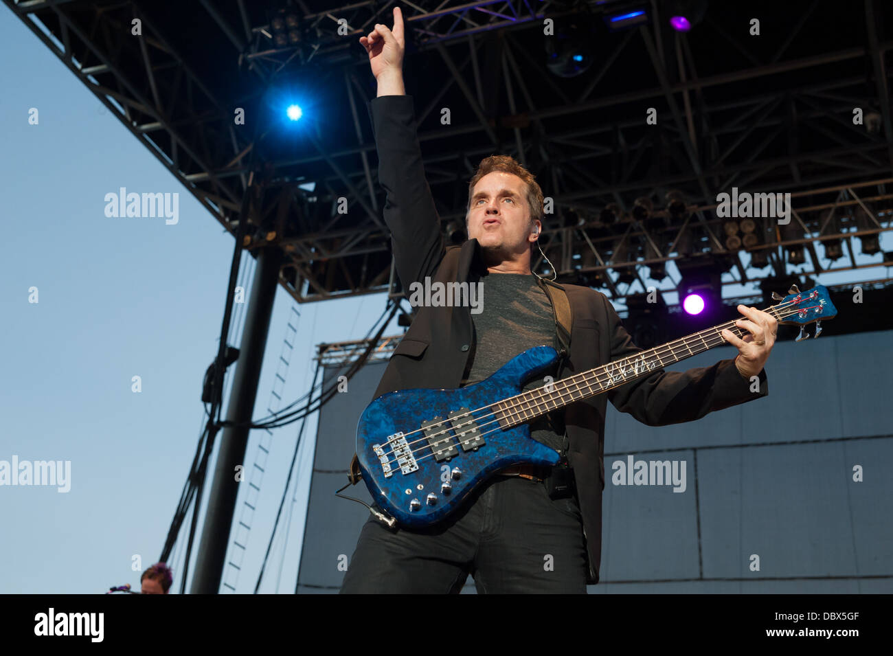 LINCOLN, CA - AUGUST 3: Jason Scheff of the rock band Chicago performs ...