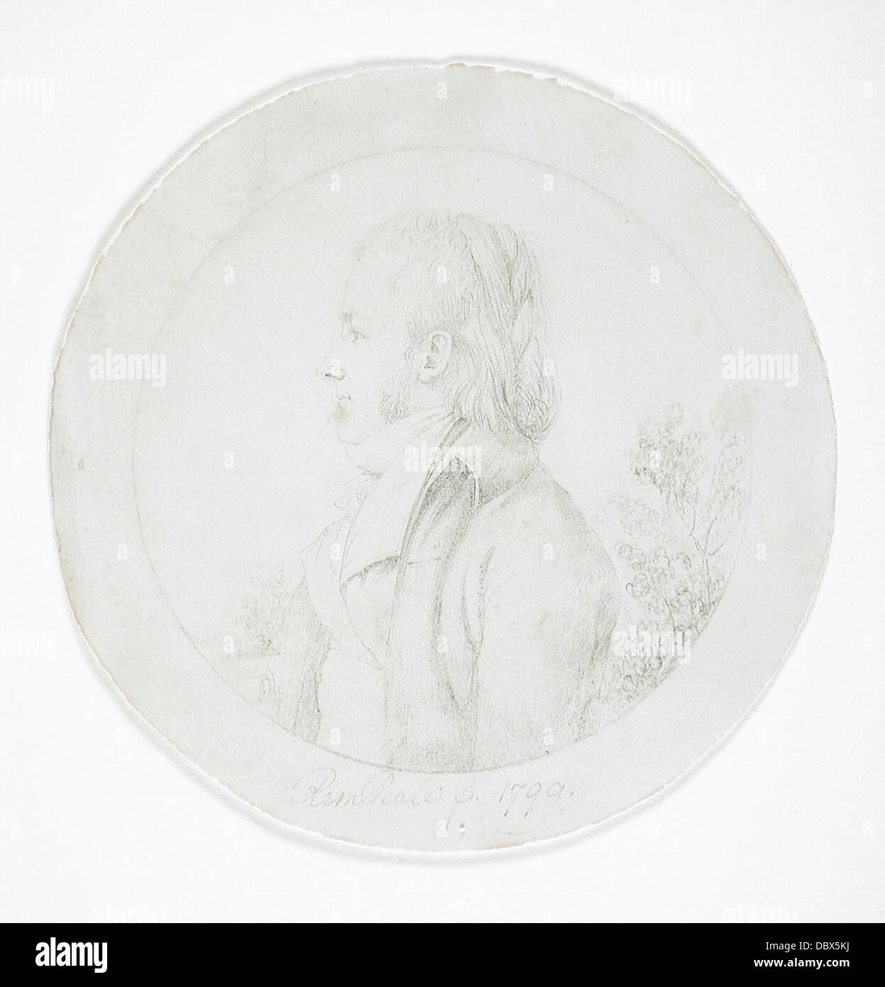 Portrait of a Member of the Thomas Cresap Family M.67.44 Stock Photo ...