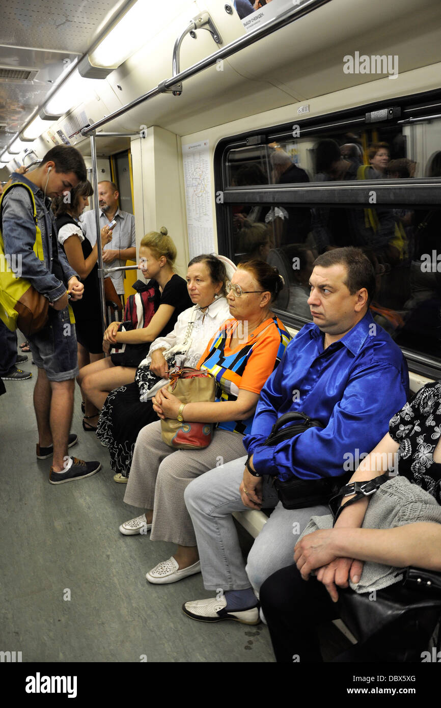 Russia, Moscow, subway Stock Photo - Alamy