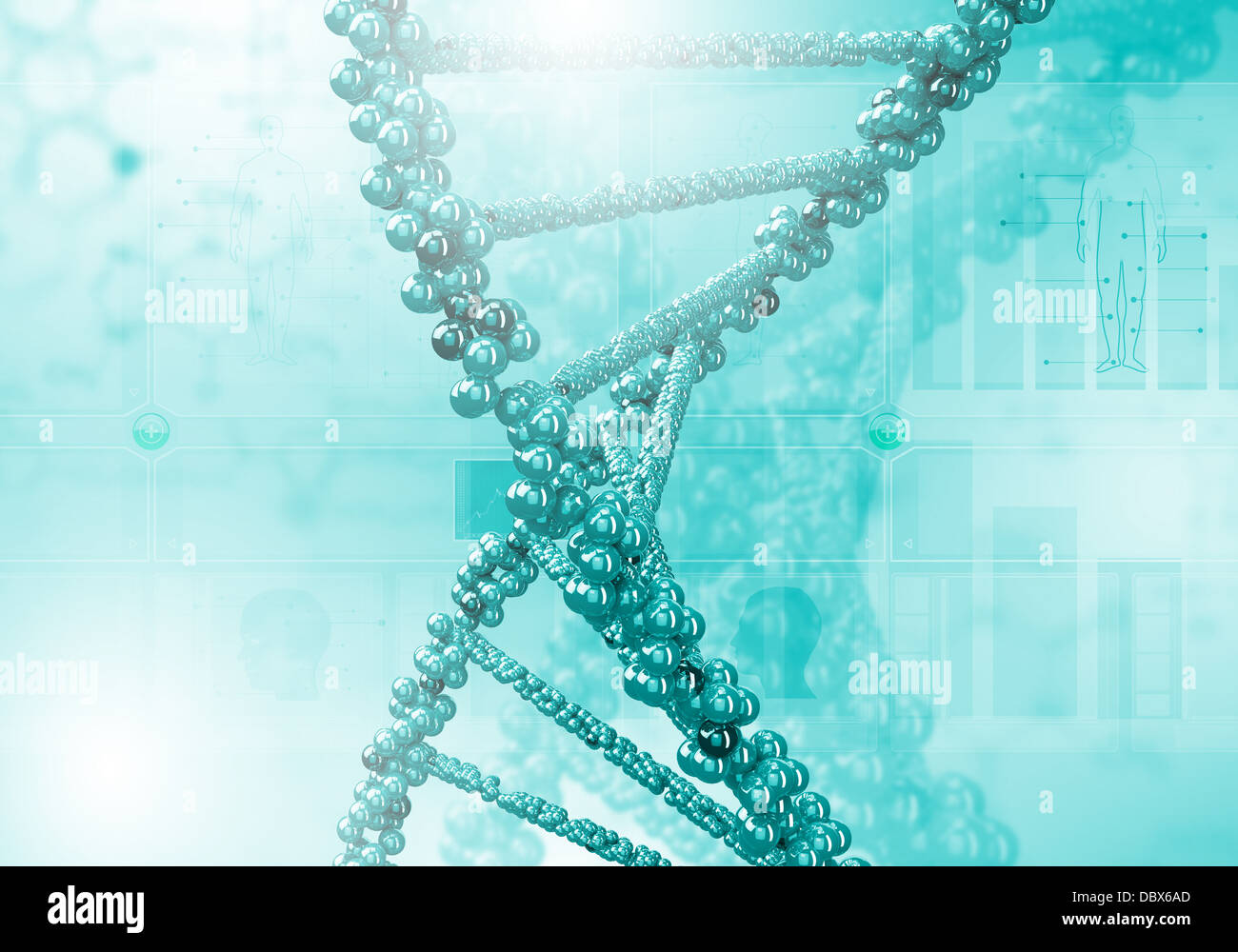 DNA strand illustration Stock Photo - Alamy