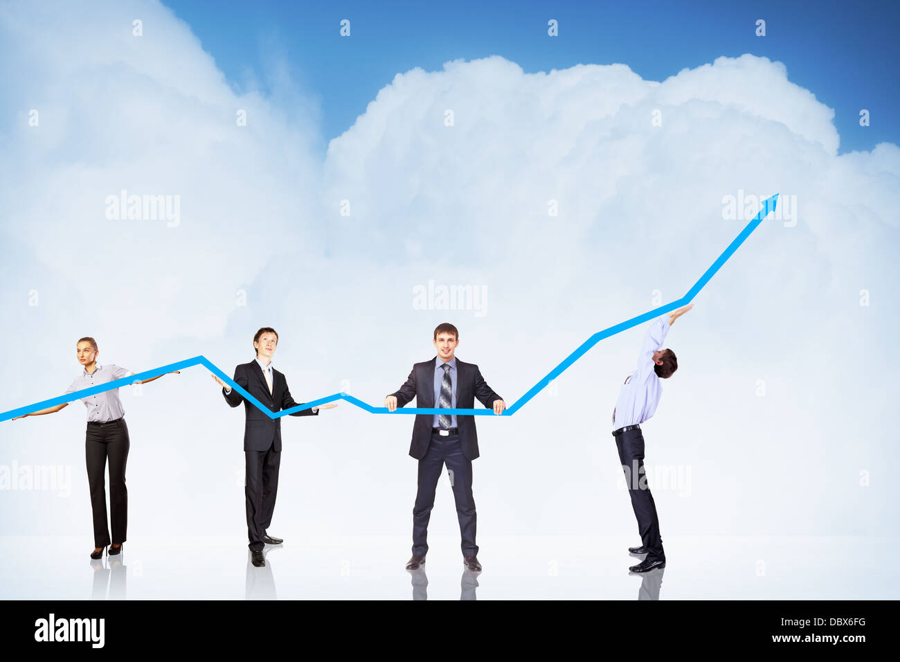 Business Growth And Success Graph Stock Photo - Alamy