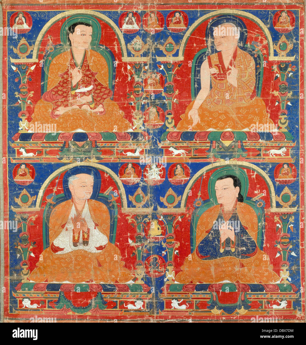 Sakyapa Monks M.81.26 Stock Photo - Alamy