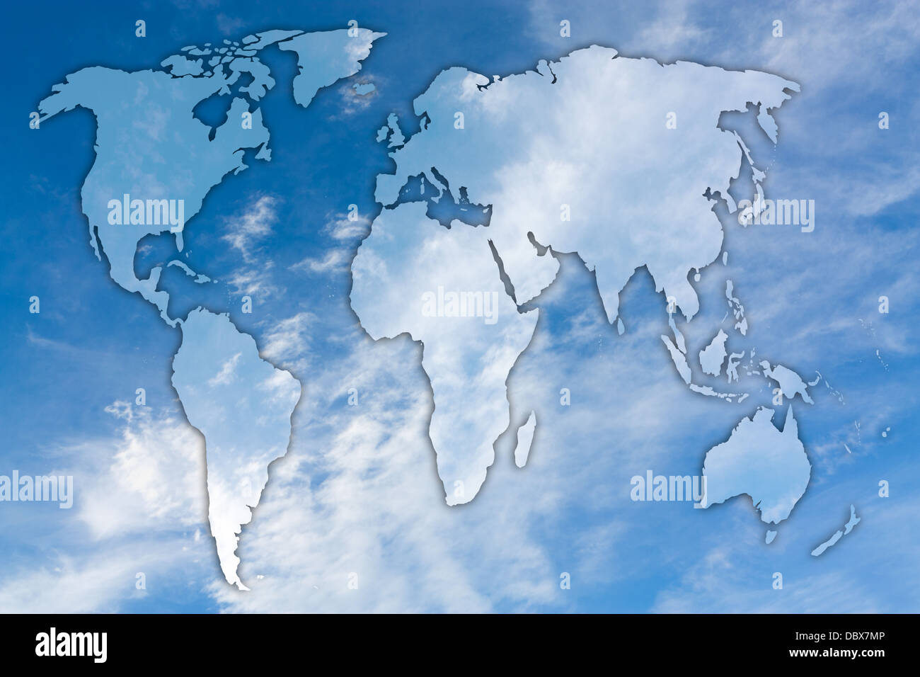 map of sky and clouds Stock Photo - Alamy