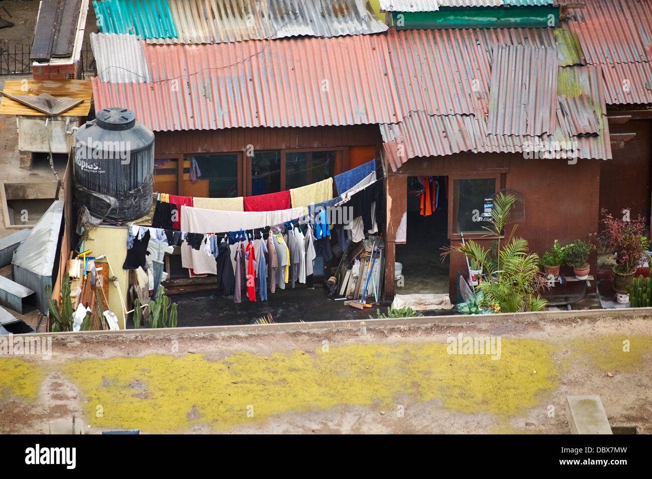 A residential house on top of a high rise block in the Miraflores ...
