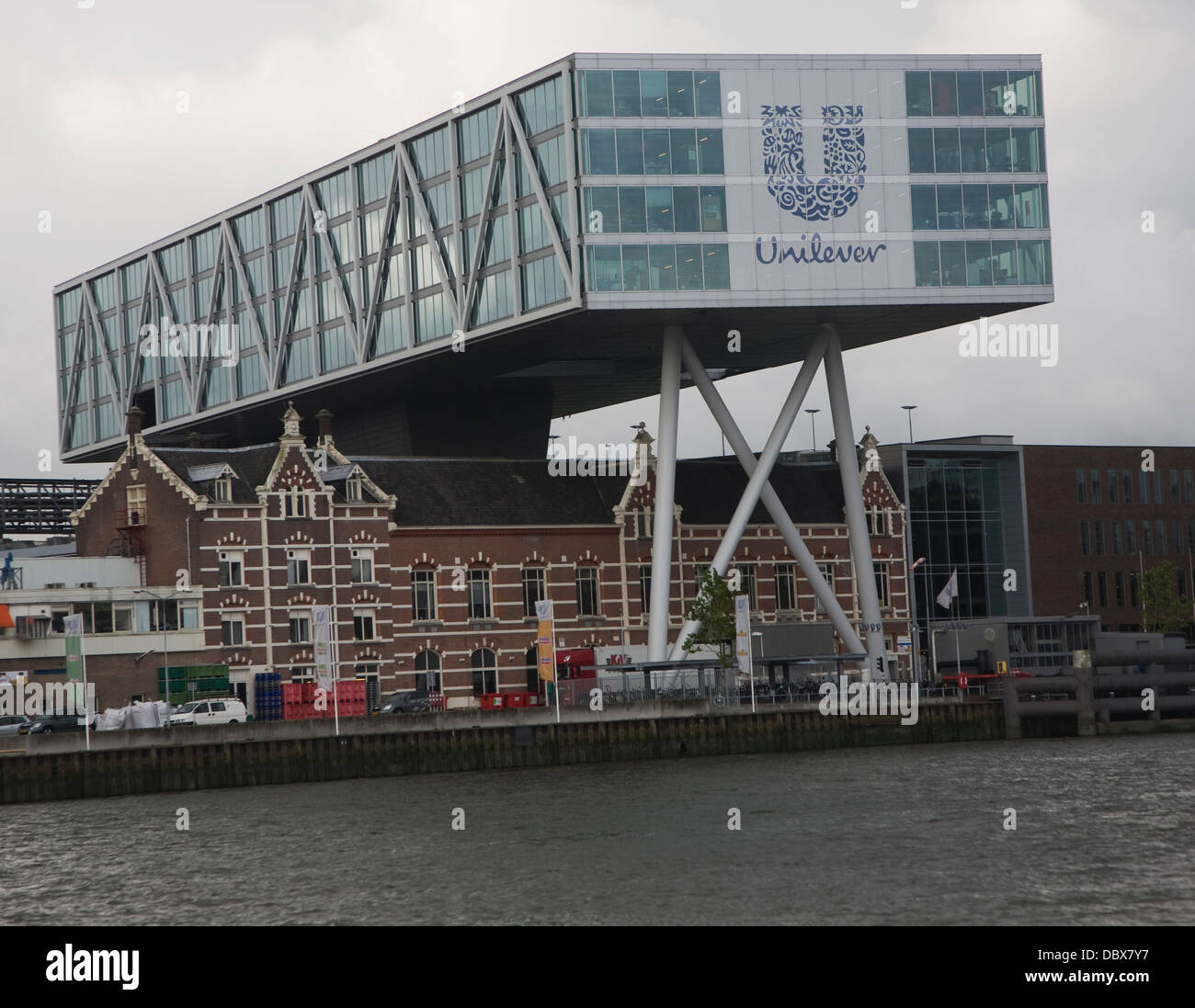 Unilever offices built over old factory building Rotterdam Netherlands ...