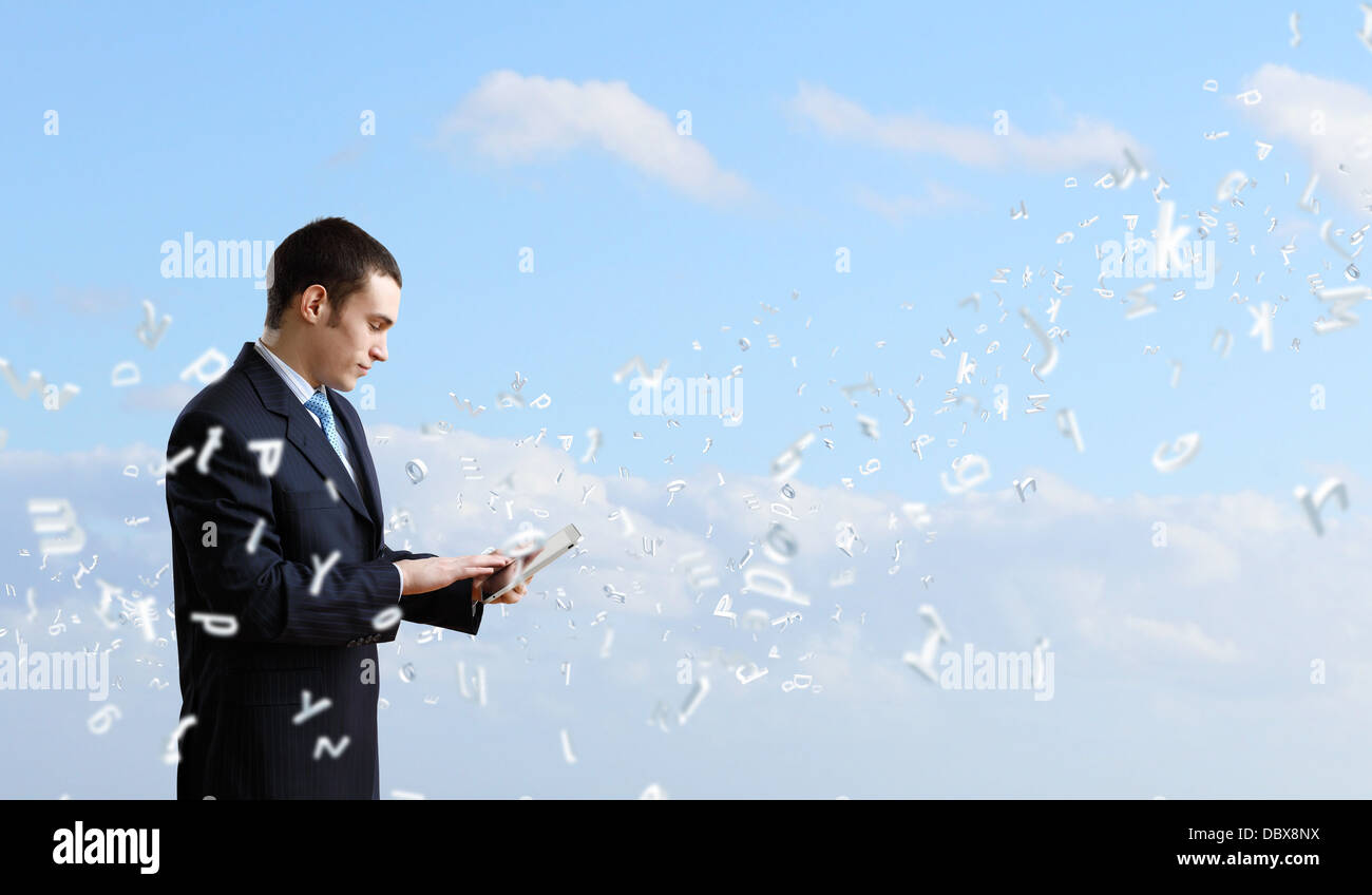 Business person and finance related background Stock Photo - Alamy