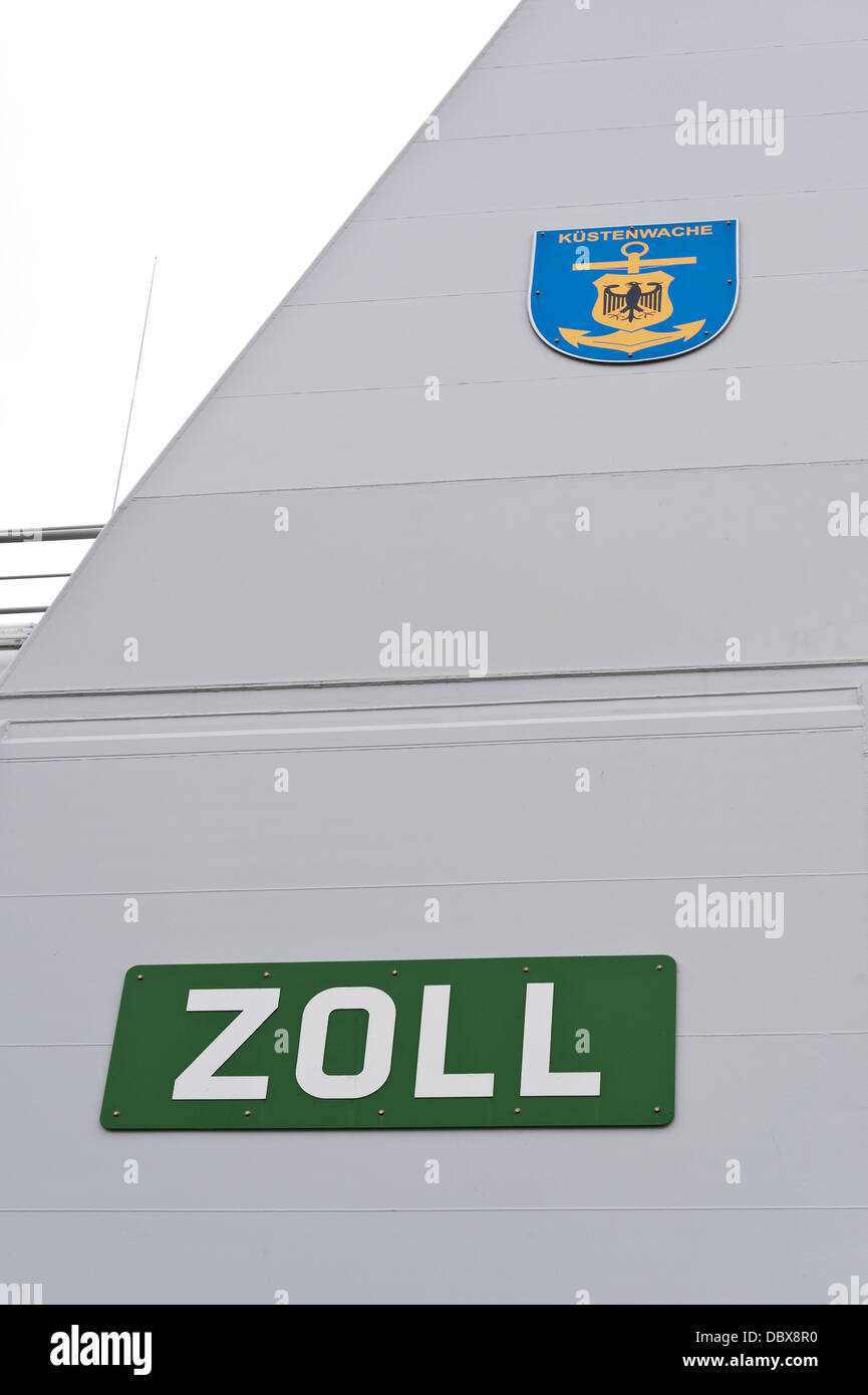 German Customs Ship Borkum Stock Photo - Alamy