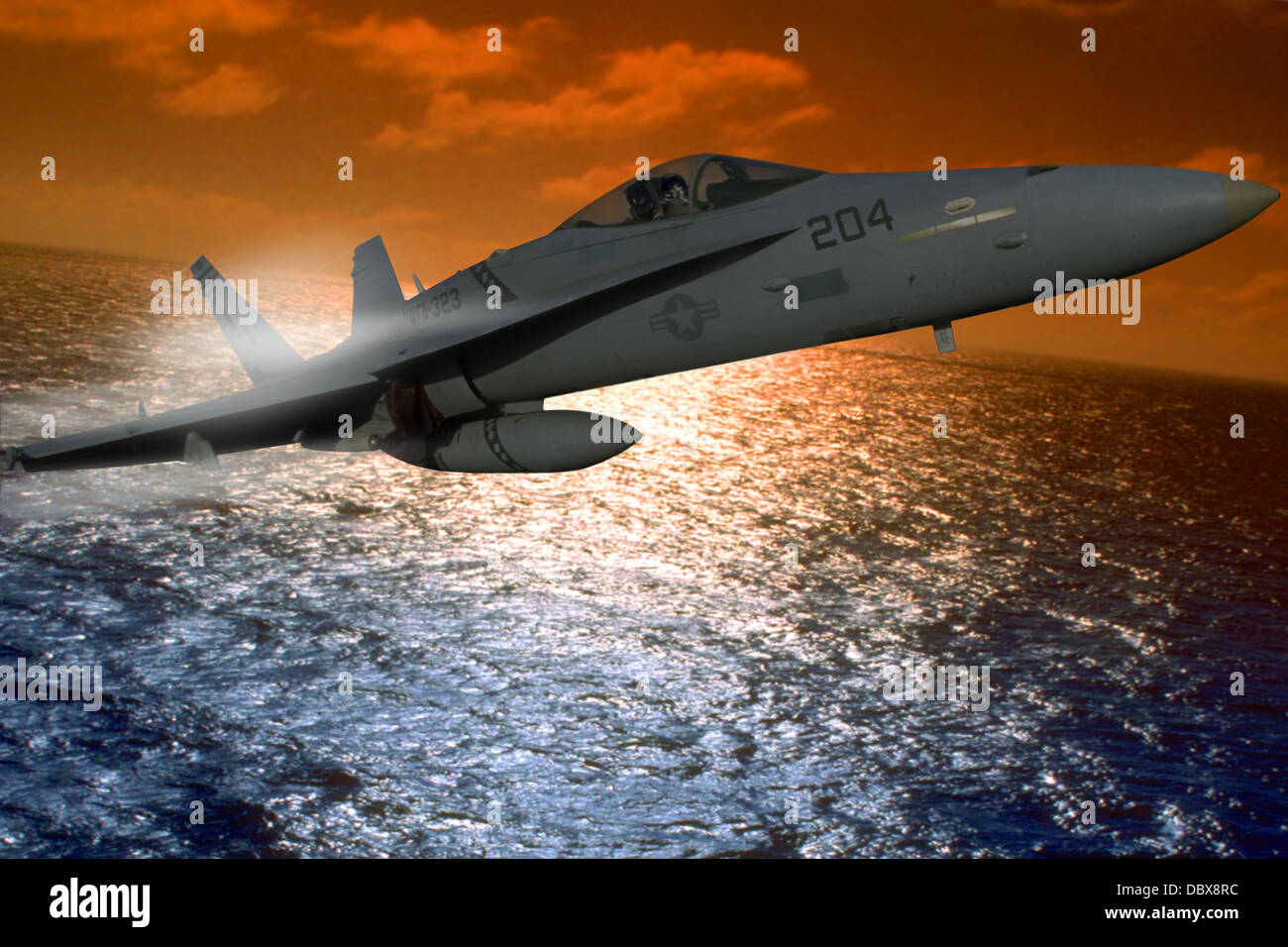 Fighter jet over water hi-res stock photography and images - Alamy