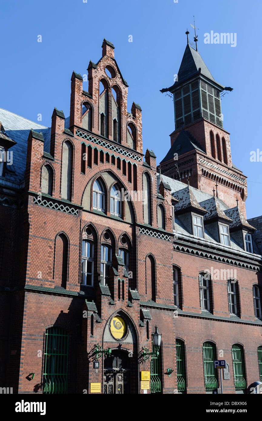 Neo gothic post office in Klaipeda, Lithuania, Europe Stock Photo - Alamy