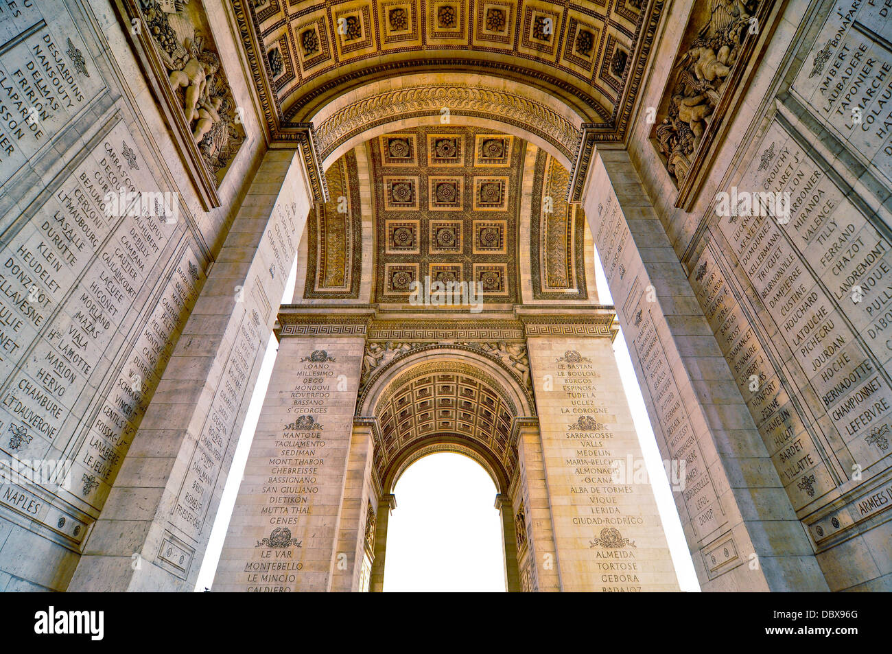 Arc du Triomphe ceiling detail Stock Photo - Alamy