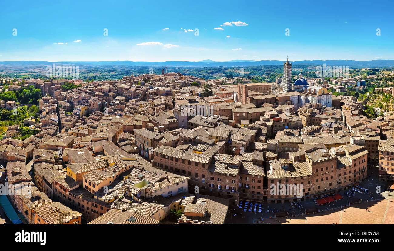 Birds eye view siena hi-res stock photography and images - Alamy