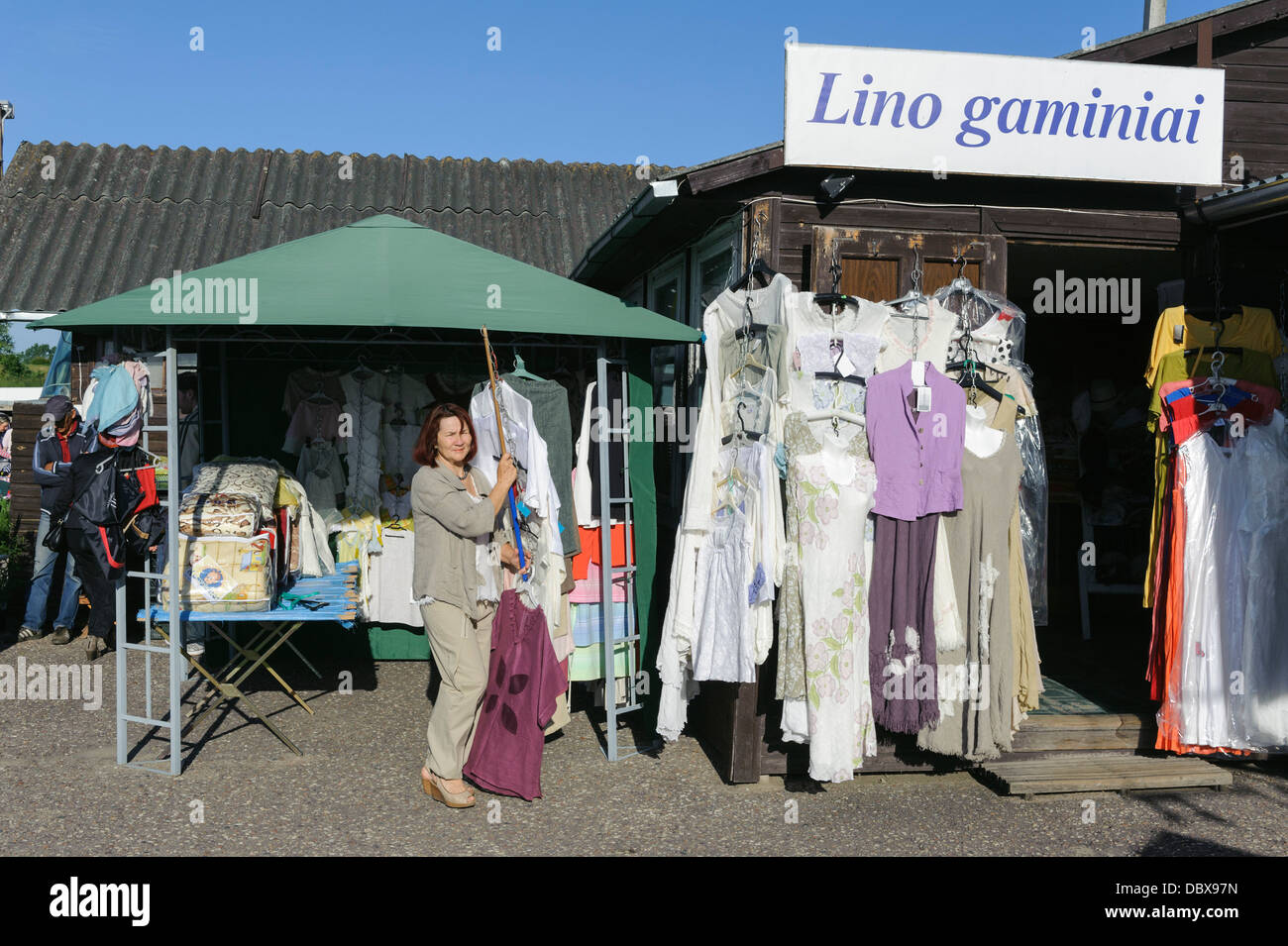 Market in Jurbarkas, Lithuania, Europe Stock Photo - Alamy