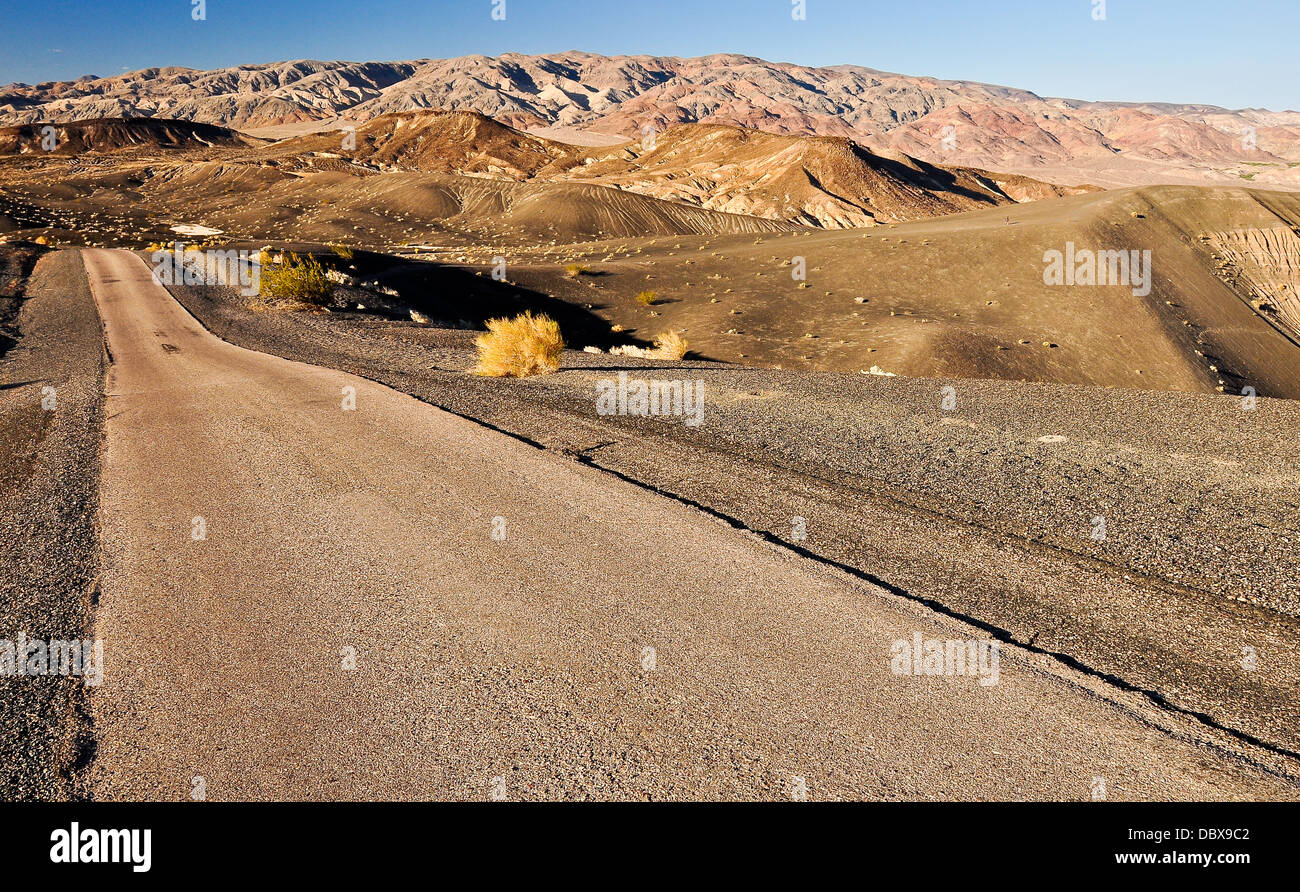 Death valley landscape and the road Stock Photo - Alamy