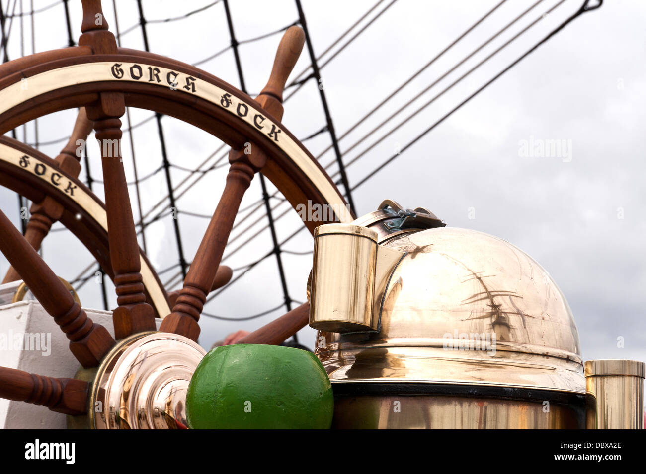 German Tall Ship Gorch Fock Stock Photo - Alamy