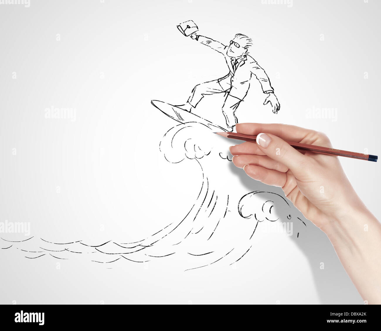 Risk management businessman drawing hi-res stock photography and images ...