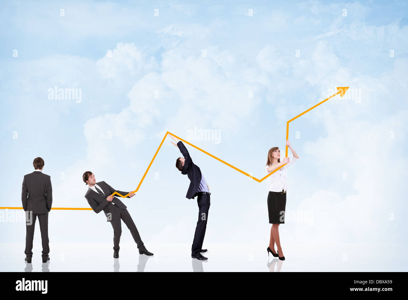 Business Growth And Success Graph Stock Photo - Alamy