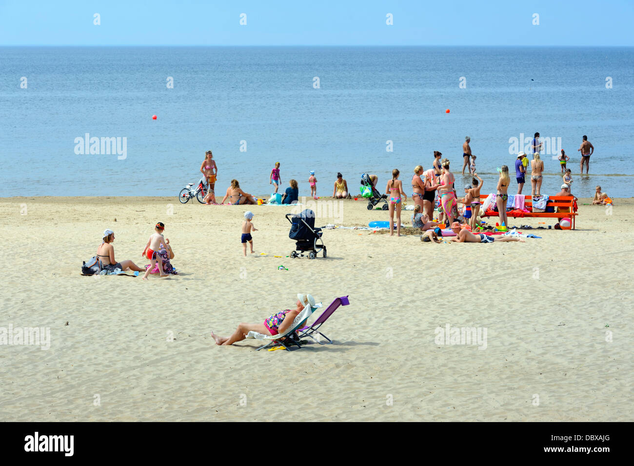 Beach of Narva Jöessu, Estonia, Europe Stock Photo - Alamy