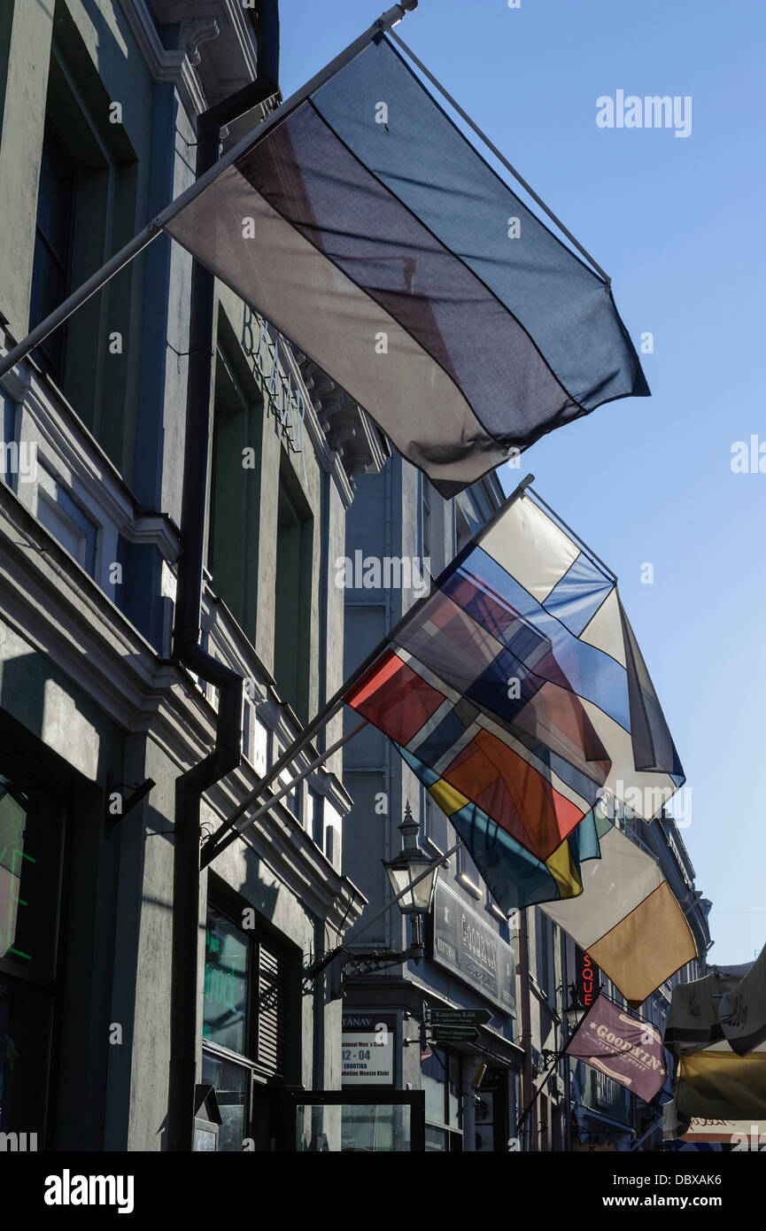 Viru-Street in Tallinn, Estonia, Europe, UNESCO World-Heritage Stock ...