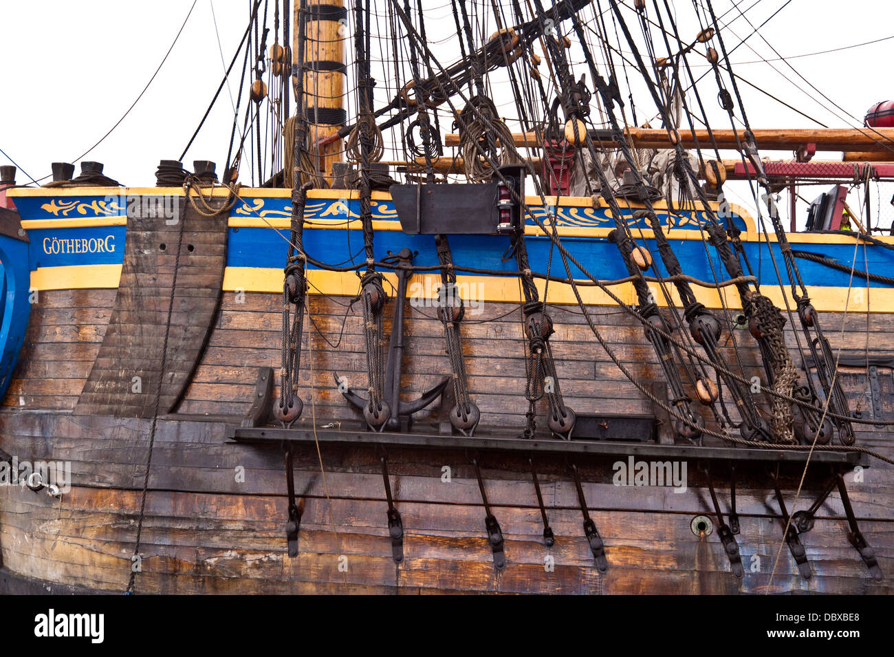 Old swedish Sailing Ship Götheborg Stock Photo - Alamy