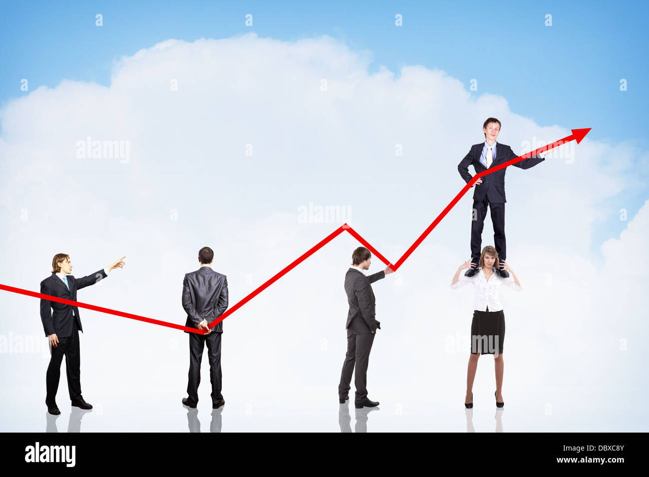 Business Growth And Success Graph Stock Photo - Alamy