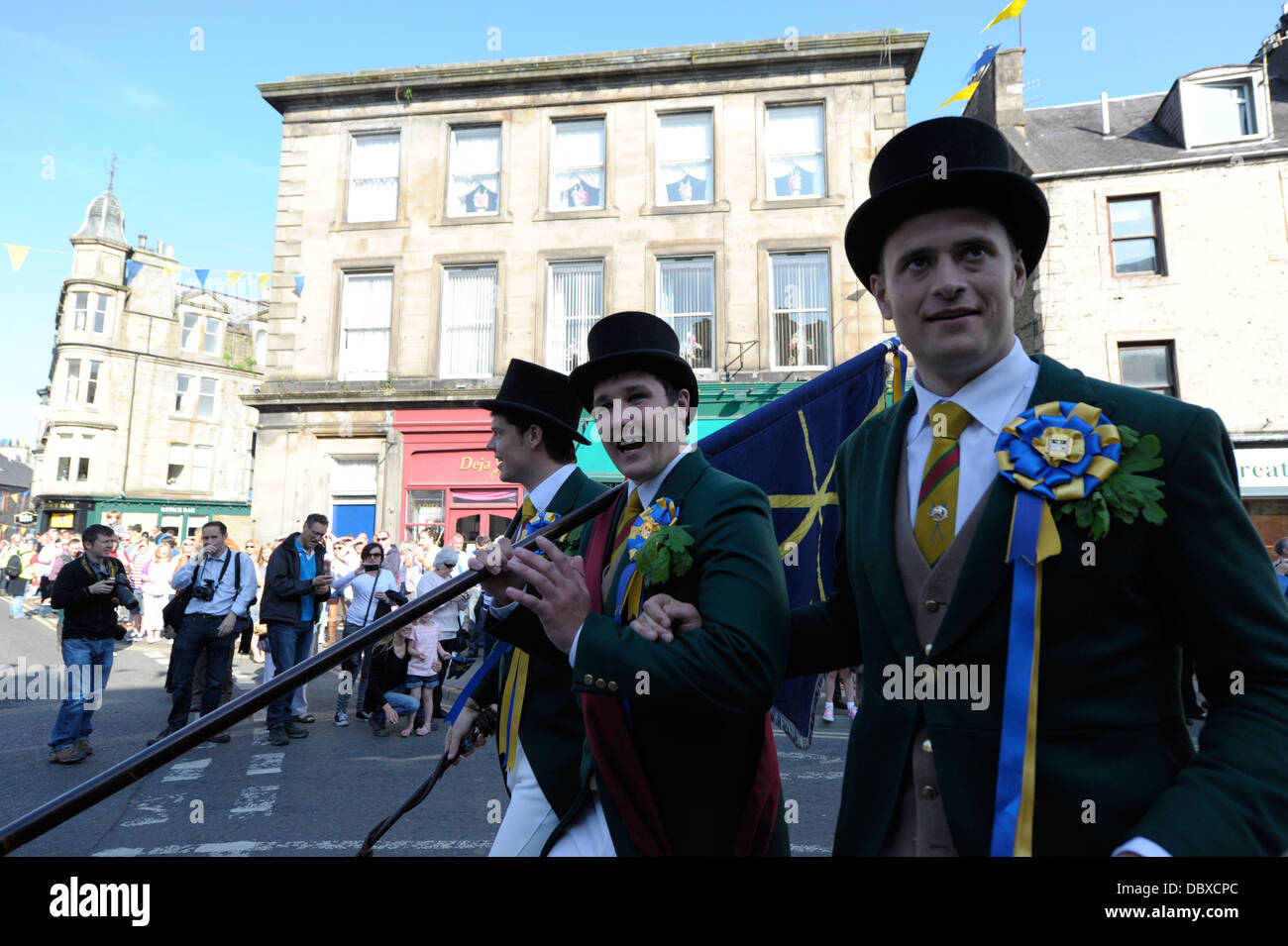 Cornet Chris Ritson during the Common-Riding on June 7, 2013 in Hawick ...