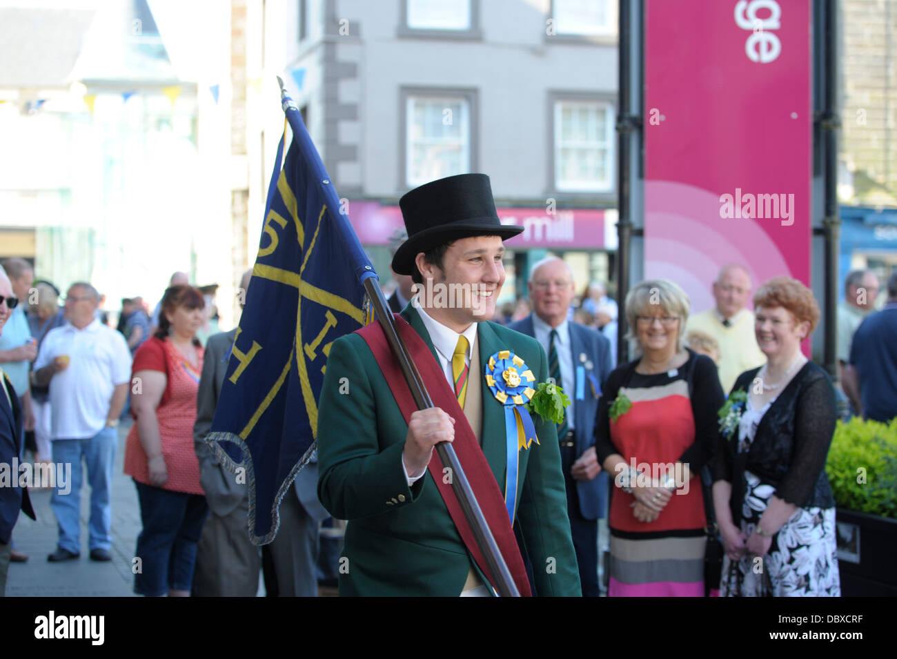 Cornet Chris Ritson during the Common-Riding on June 7, 2013 in Hawick ...
