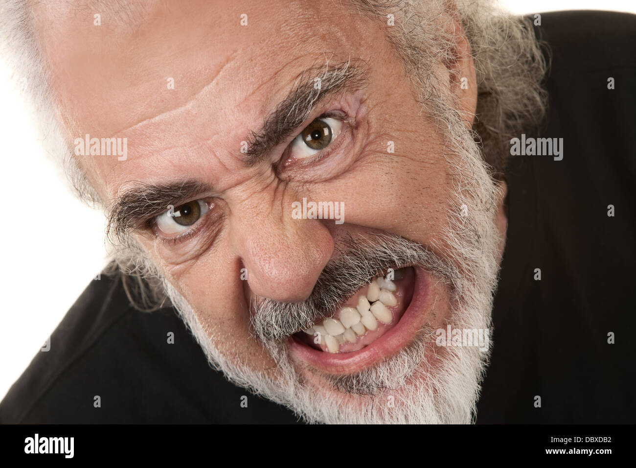Angry Man Clenches Teeth Stock Photo - Alamy