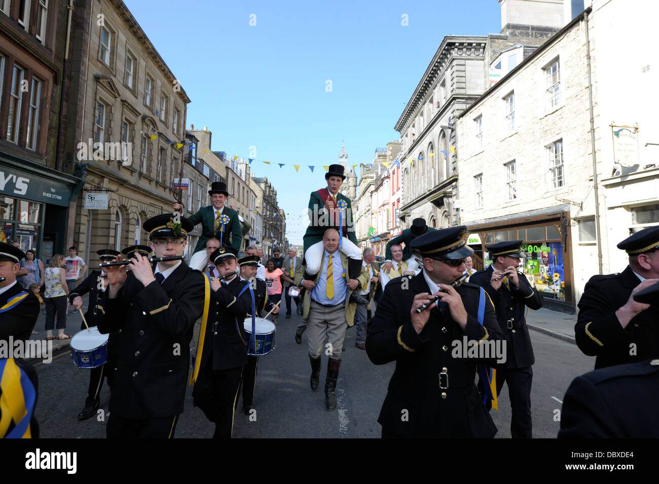 Cornet Chris Ritson during the Common-Riding on June 7, 2013 in Hawick ...