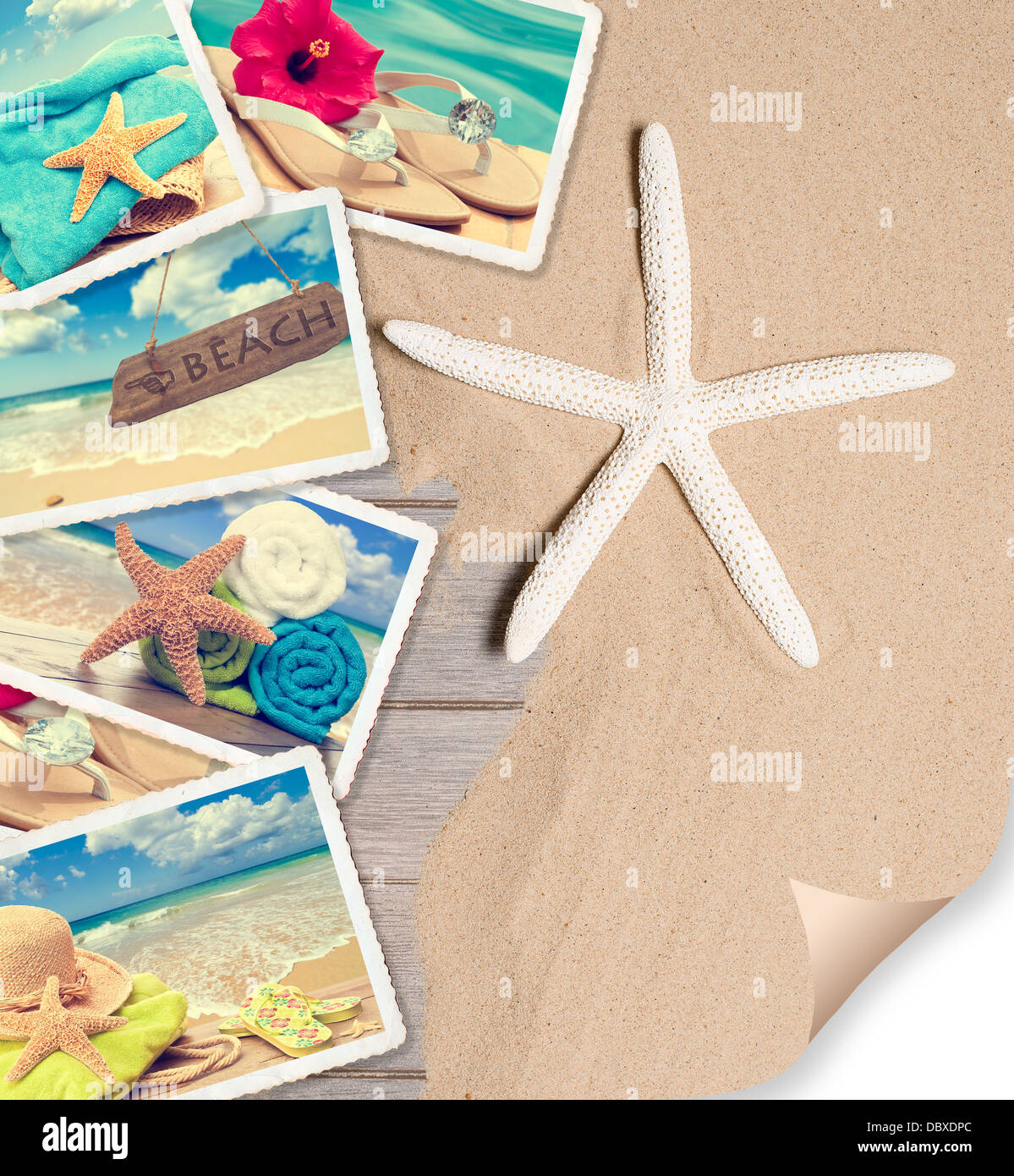 Beach postcards hi-res stock photography and images - Alamy