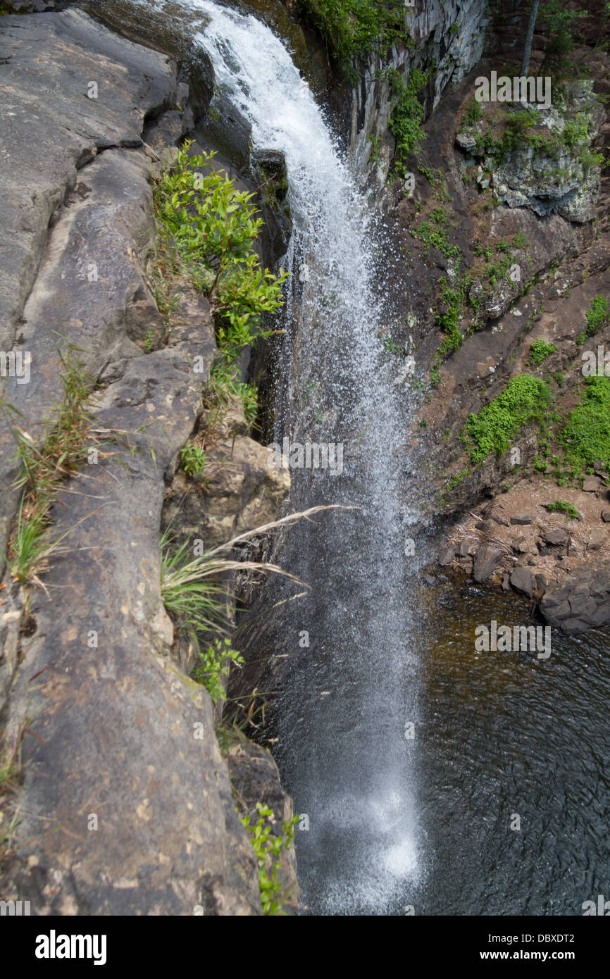 Foster Falls waterfall on the Cumberland Plateau, Tennessee--view from ...