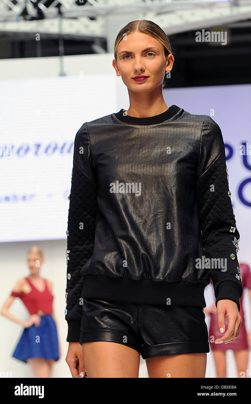 London, UK. 4th Aug, 2013. Models wearing the Style London show at the ...