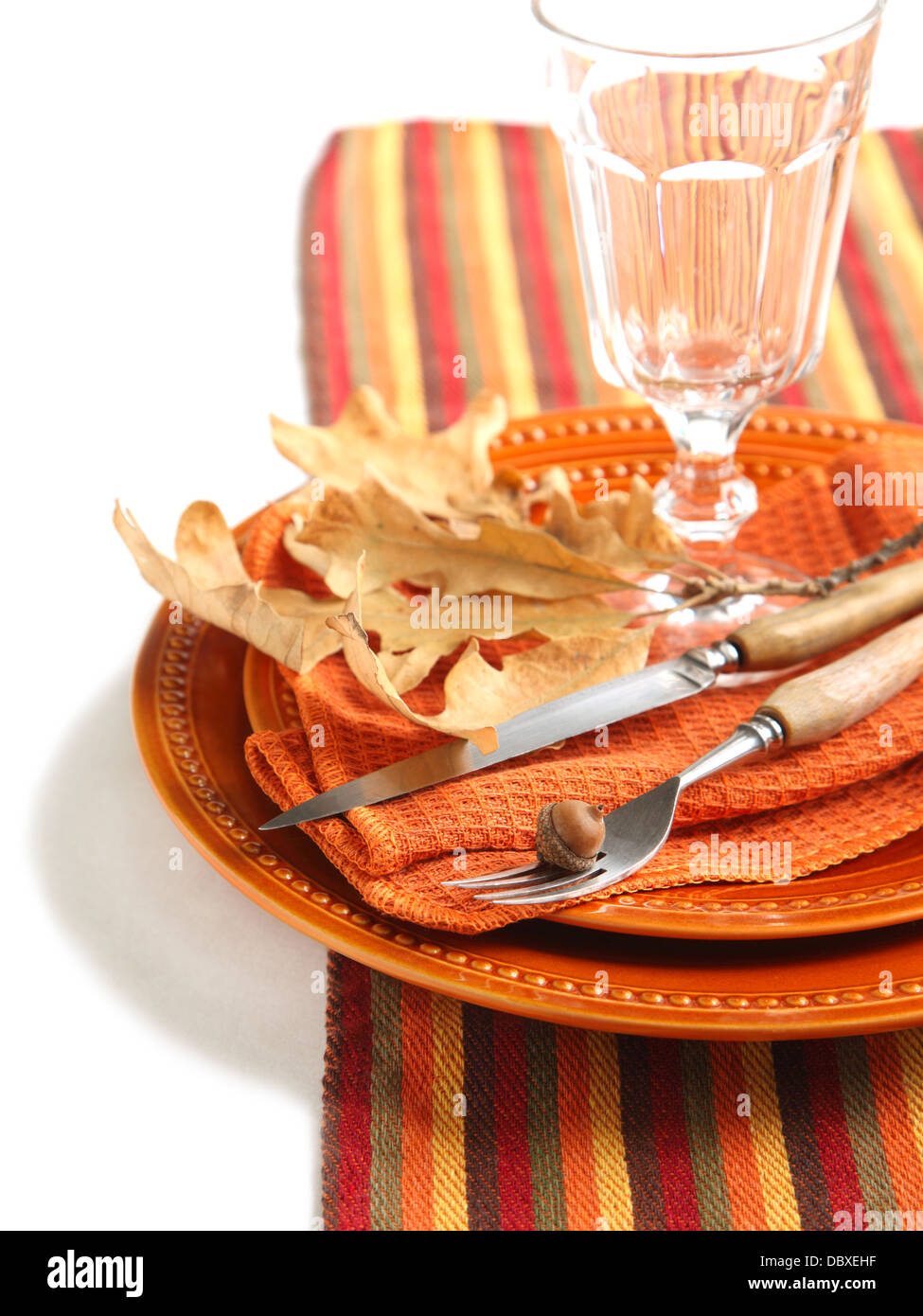 Autumn table setting empty hi-res stock photography and images - Alamy
