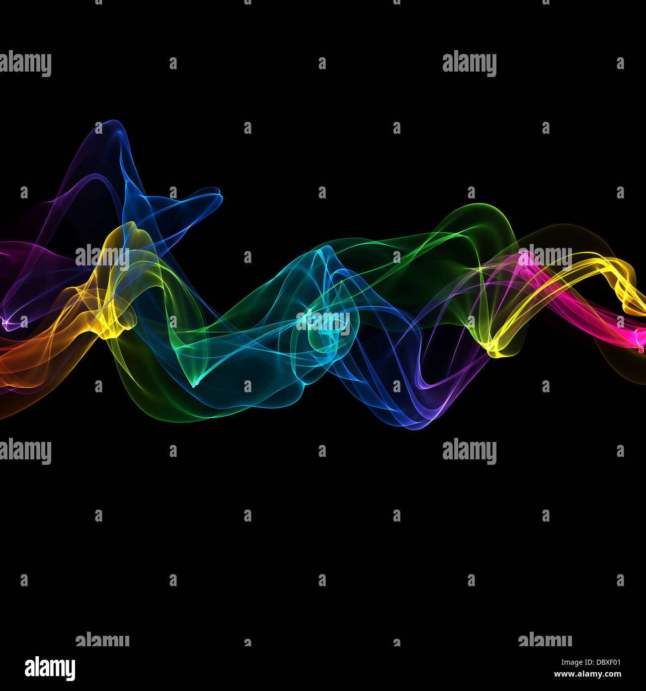 abstract colorful ribbon waves Stock Photo - Alamy