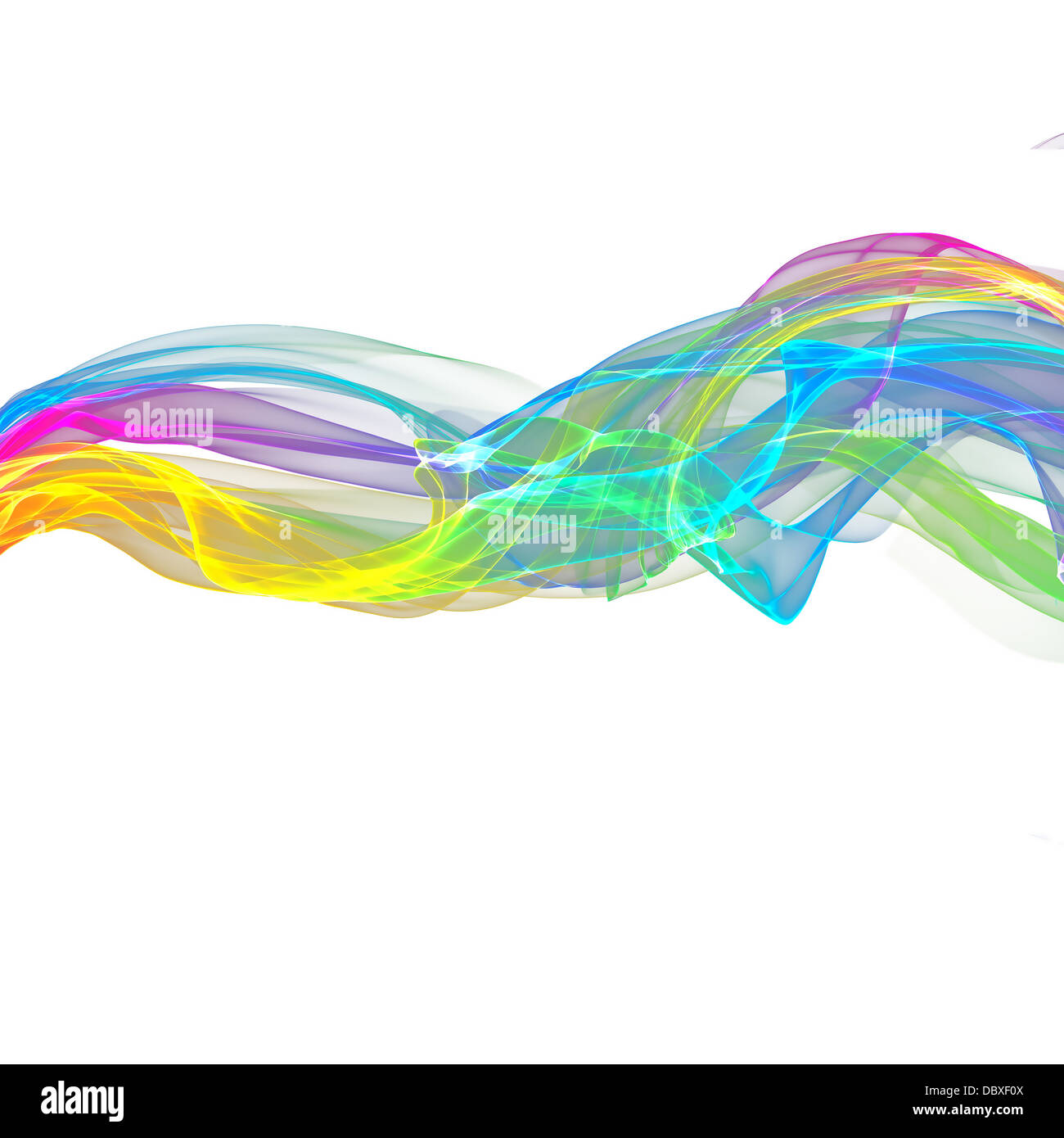 abstract colorful ribbon waves Stock Photo - Alamy