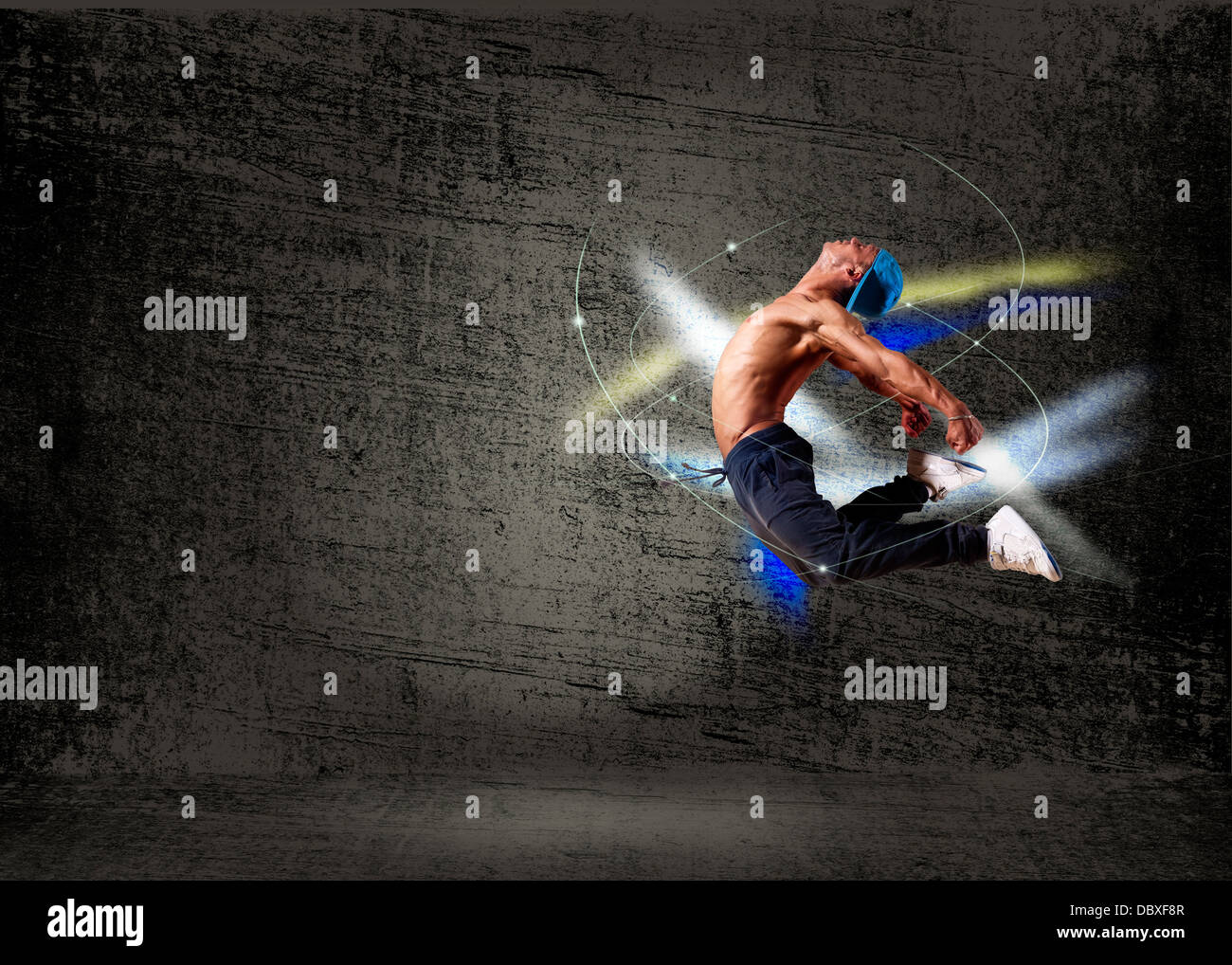 dancer, on an abstract background. collage Stock Photo - Alamy