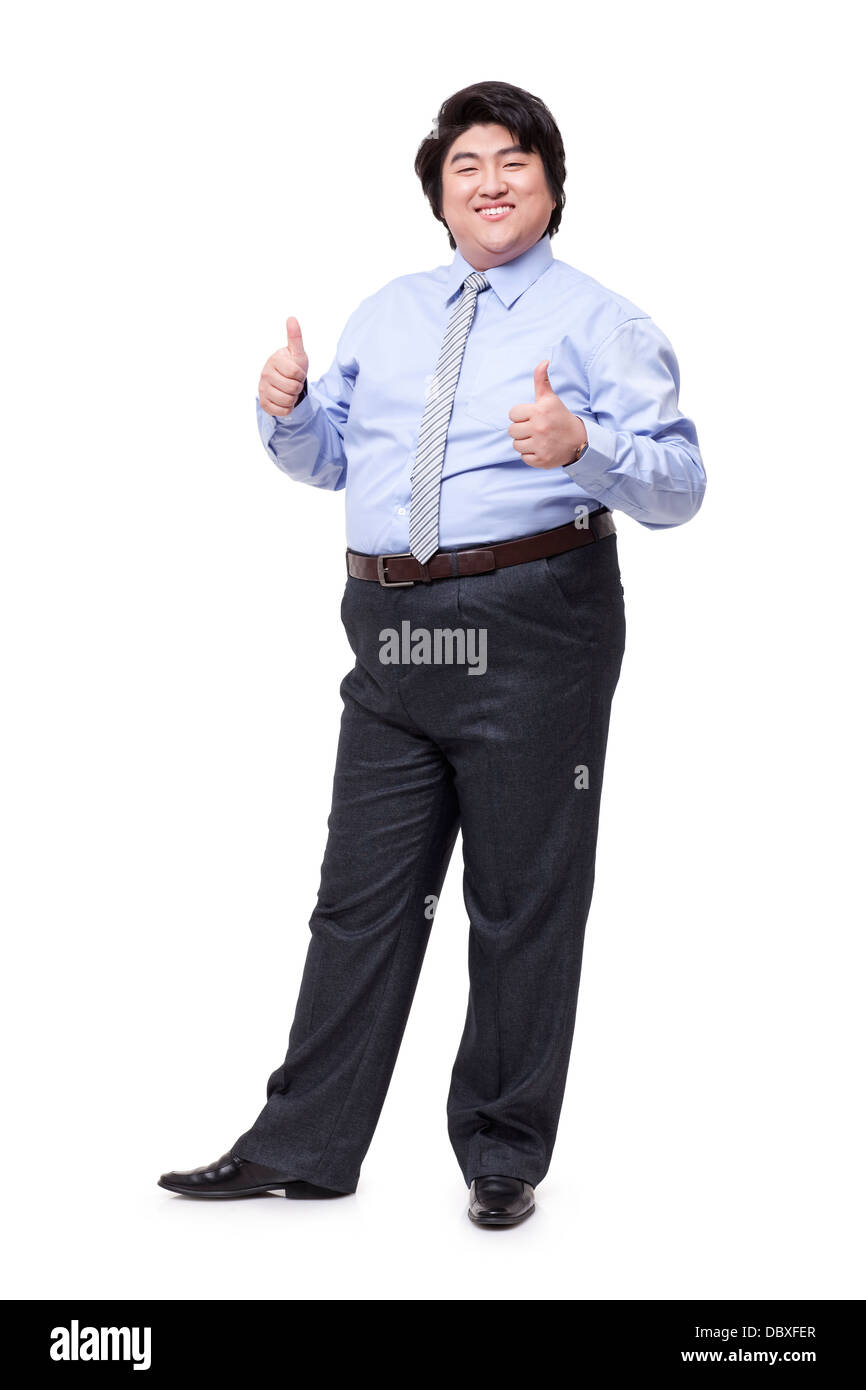 Person overweight posing studio Cut Out Stock Images & Pictures - Alamy