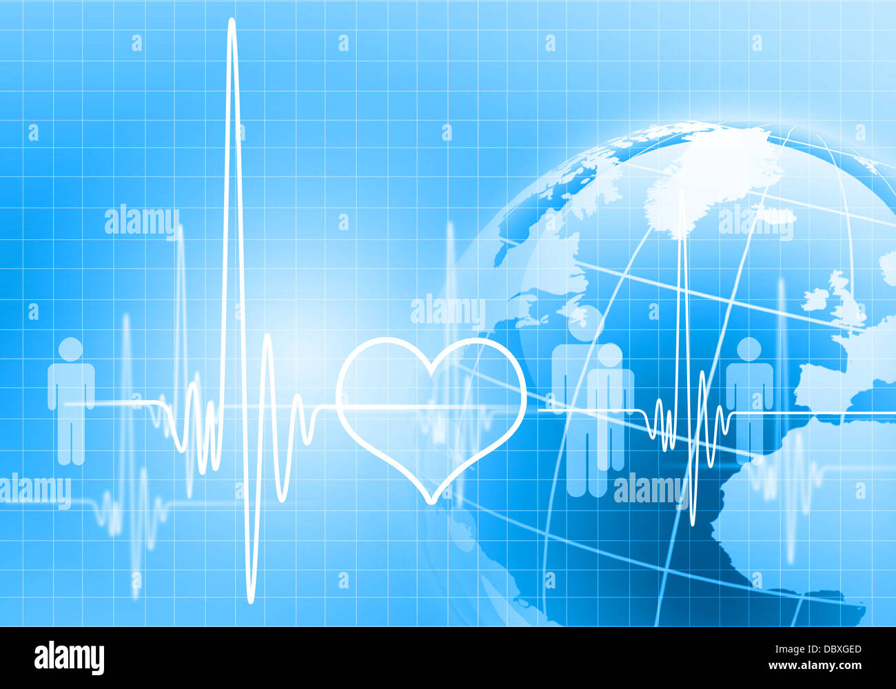 Heart beat illustration Stock Photo - Alamy