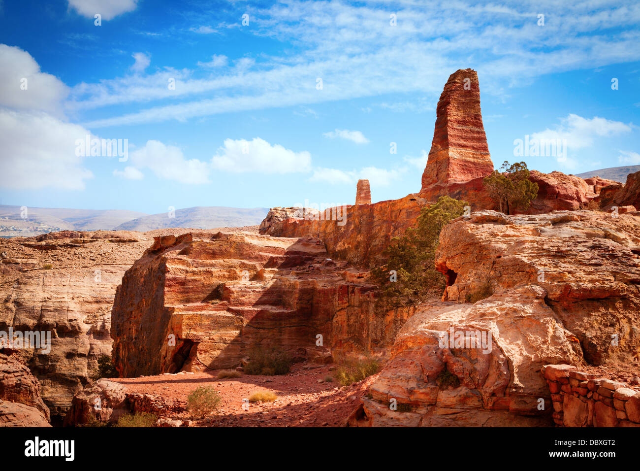 Jordanian desert at Petra Stock Photo - Alamy