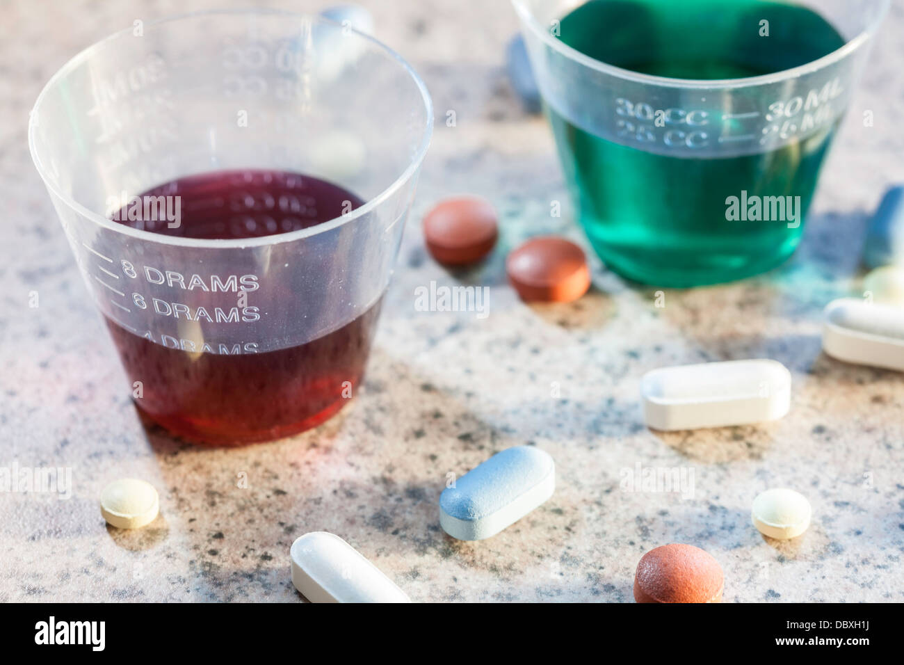 Still Life of "Over the Counter" Drugs Stock Photo - Alamy