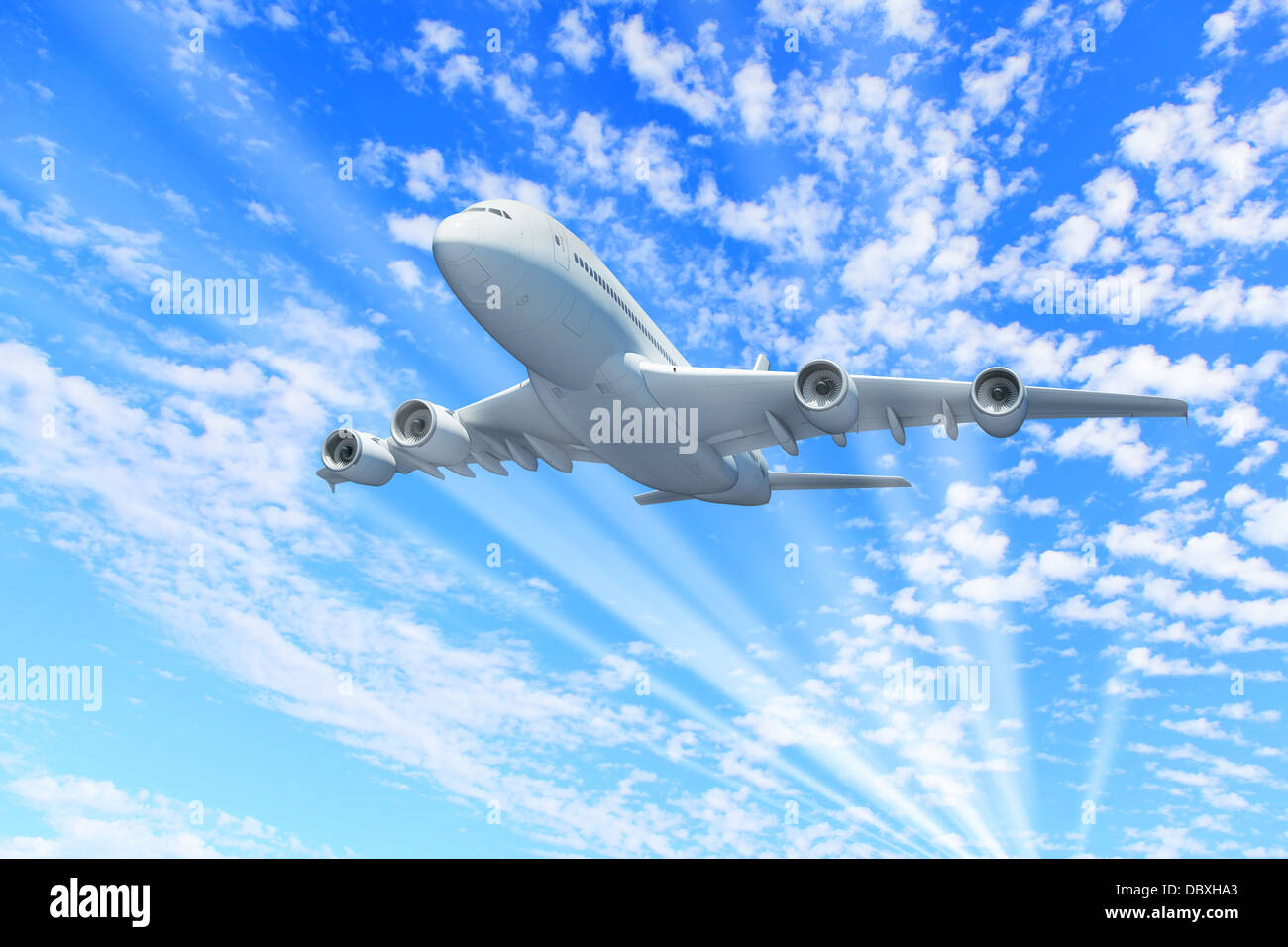 Large passenger airplane Stock Photo - Alamy