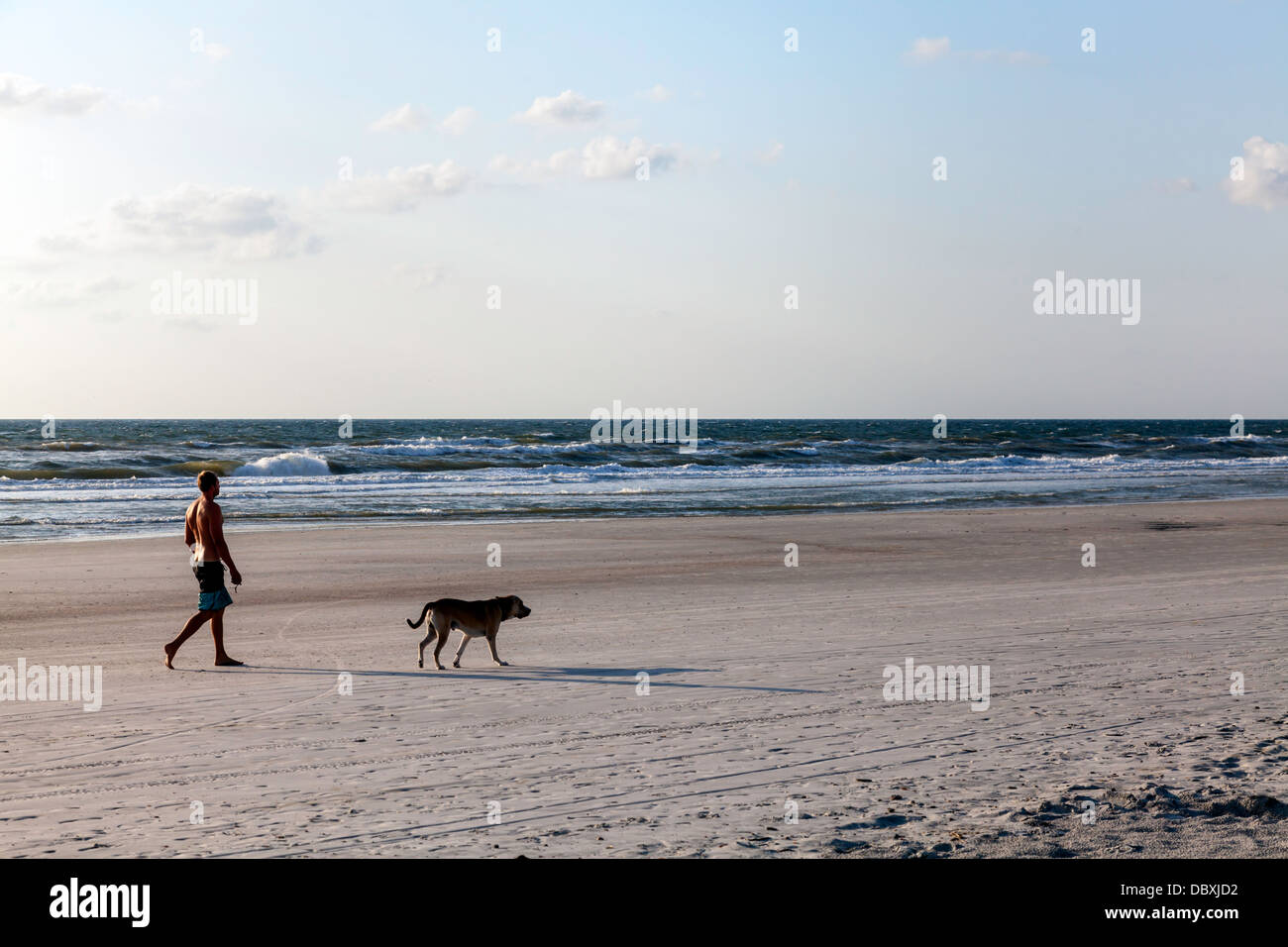 Man walking a dog hi-res stock photography and images - Alamy